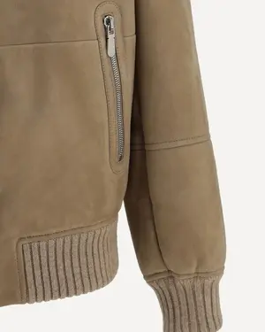 Brunello Cucinelli Zip-up Ribbed Hem Jacket - No