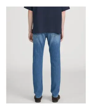 FRAME L'homme Slim High-rise Jeans - Blue