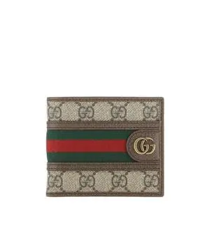 Gucci Gucci Ophidia Bifold Wallet Beige/ebony