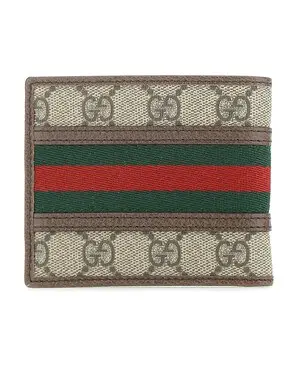 Gucci Ophidia Bifold Wallet - Beige/ebony