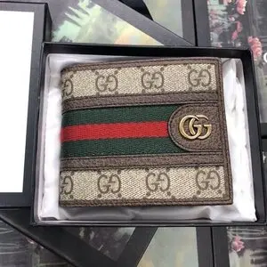 Gucci Ophidia Bifold Wallet - Beige/ebony