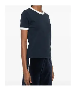 A.p.c. Crewneck Logo Embroidered T-shirt