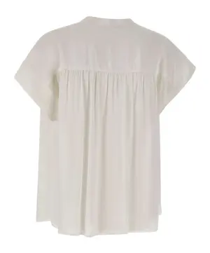KAOS Sleeveless V-neck Blouse With Smooth Finish
