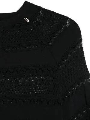 Liu Jo Long Sleeve Crewneck Jumper - Black