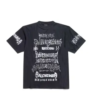 Balenciaga Logo Printed Crewneck T-shirt