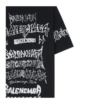 Balenciaga Logo Printed Crewneck T-shirt