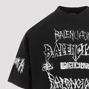 Balenciaga Logo Printed Crewneck T-shirt