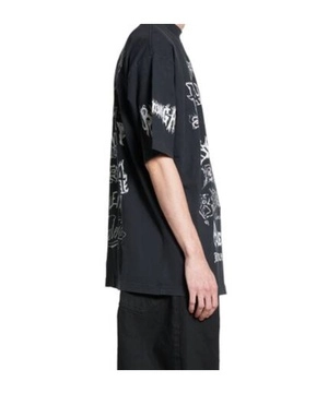 Balenciaga Logo Printed Crewneck T-shirt