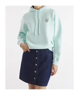 Maison Kitsuné Bold Fox Head Patch Drawstring Hoodie
