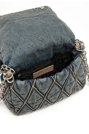 DIESEL® Charm-d Denim Shoulder Bag - Blue
