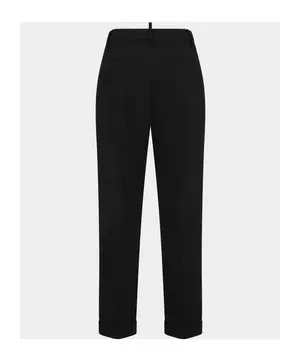 Dsquared2 High-waisted Cotton Straight-leg Trousers