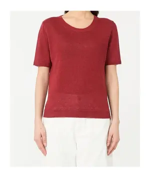 Max Mara Short Sleeve Round Neck Top