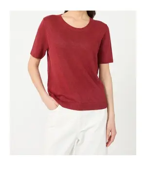 Max Mara Short Sleeve Round Neck Top