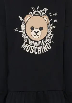 Moschino Long Sleeve Printed Dress