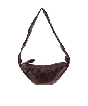 LEMAIRE Croissant Zip-up Crossbody Bag - Chocolate Fudge