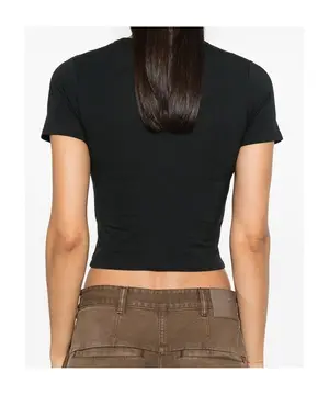 ENTIRE STUDIOS Short Sleeve Crewneck Cropped T-shirt