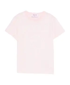 Emilio Pucci Crew Neck Short Sleeve T-shirt With Logo