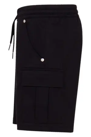 MSGM Elastic Waist Cargo Shorts With Drawstring