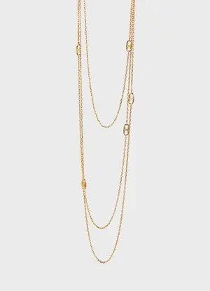 Celine Maillon Triomphe Sautoir In Gold Finish Brass