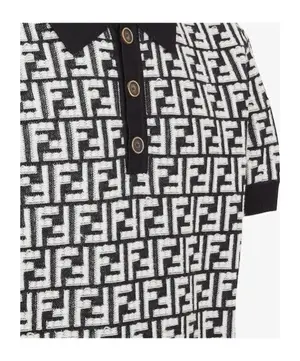 Fendi Ff Monogram Polo Shirt