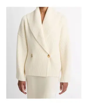Vince Wool-blend Draped Sweater Coat
