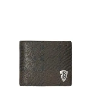 Burberry B-shield Bifold Wallet - Slate