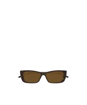 Gucci Rectangular Logo Sunglasses - Havana