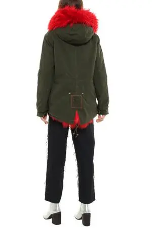 MR  MRS ITALY Mr & Mrs Italy Fur Hooded Parka