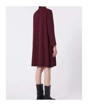 Max Mara Crew Neck Long Sleeve Dress