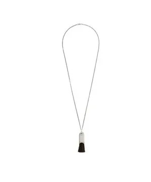LEMAIRE Horse Hair Tassel Pendant Necklace - Brown