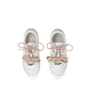Pinko Lace-up Sneakers With Metallic Detail