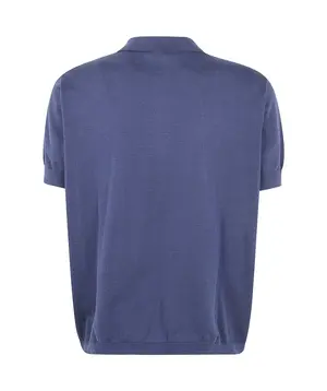 Aspesi Knitted Short Sleeve Polo Top