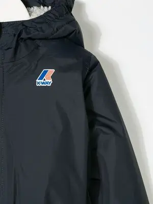 K-WAY Logo Hooded Rain Jacket