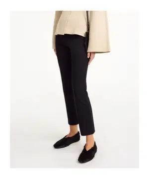 BY MALENE BIRGER Vilea Cropped Trousers - Black
