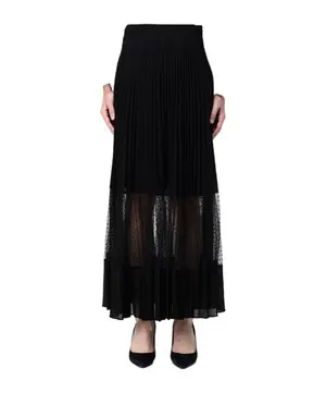 TWINSET High Waist Pleated Maxi Skirt
