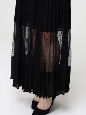 TWINSET High Waist Pleated Maxi Skirt