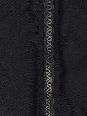 Junya Watanabe Zip-up Hooded Jacket With Velcro Chest Patches