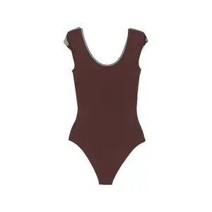 Gimaguas Sleeveless V-neck One-piece Swimsuit With Button Detail