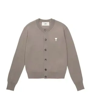 AMI Paris De Coeur Cardigan - Ash