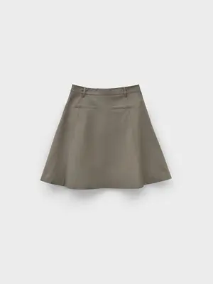 LOW CLASSIC Flared Midi Skirt With Belt And Tie Detail