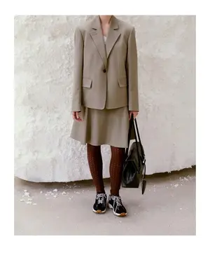 LOW CLASSIC Flared Midi Skirt With Belt And Tie Detail