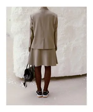 LOW CLASSIC Flared Midi Skirt With Belt And Tie Detail