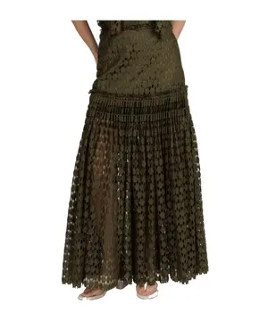 Ulla Johnson Lace Maxi Skirt - Pine