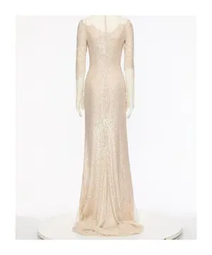 Valentino Garavani Sequined Cat Motif Gown