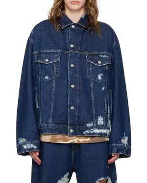 Acne Studios Long-sleeved Denim Trucker Jacket