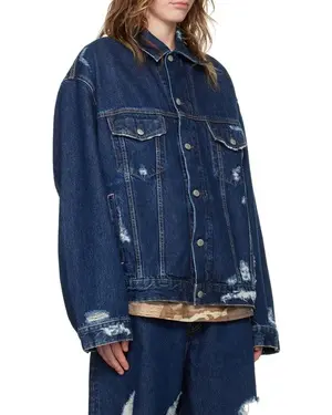 Acne Studios Long-sleeved Denim Trucker Jacket