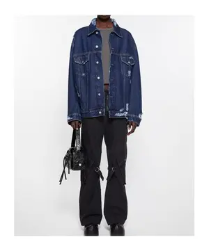 Acne Studios Long-sleeved Denim Trucker Jacket