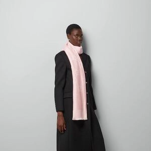 Gucci Gg Jacquard Frayed-edge Shawl