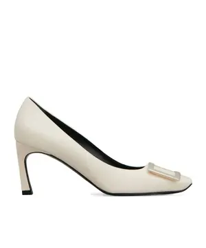 ROGER VIVIER Trompette Buckle Pumps - Cream