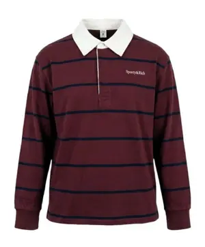 SPORTY  RICH Long-sleeved Polo Shirt - No